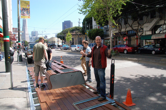 Eyes on the Street: Rebar Crews Grace Columbus Ave. with Second Parklet ...