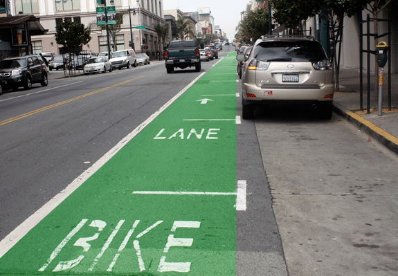 SFMTA Tries New Bike Lane Treatments to Keep Cyclists Clear of Door ...