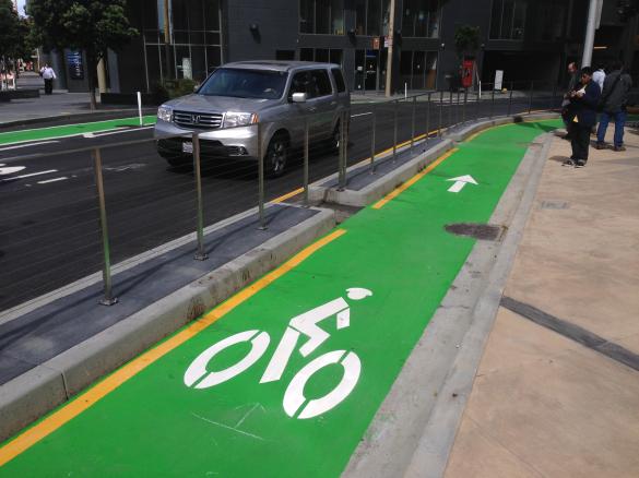 Polk Street Contra-Flow Bike Lane Opens to the Public - Streetsblog San ...