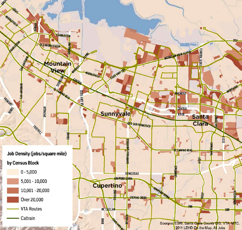 Can VTA's Bus Route Changes Keep Up With Suburban Office Park Growth ...