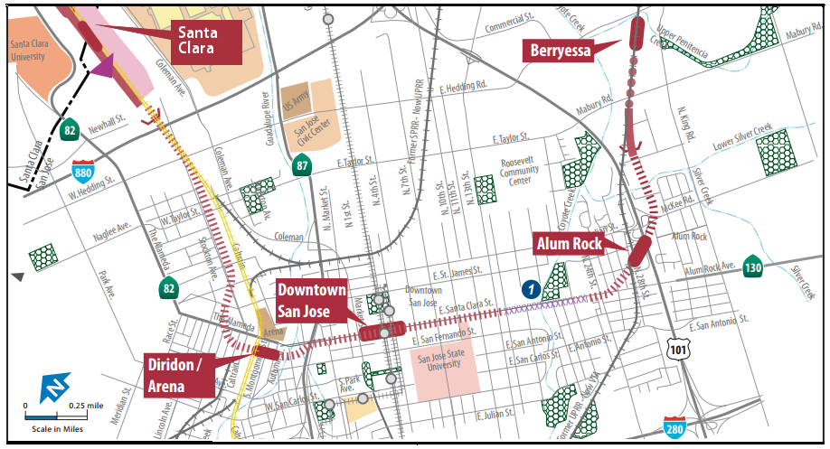 VTA Cuts Alum Rock and Santa Clara BART Stations From Funding Plans ...
